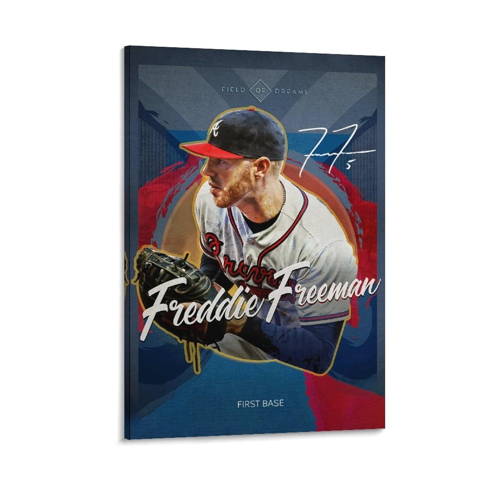Freddie Freeman American Baseball Players Sports Celebrity Canvas Wall ...