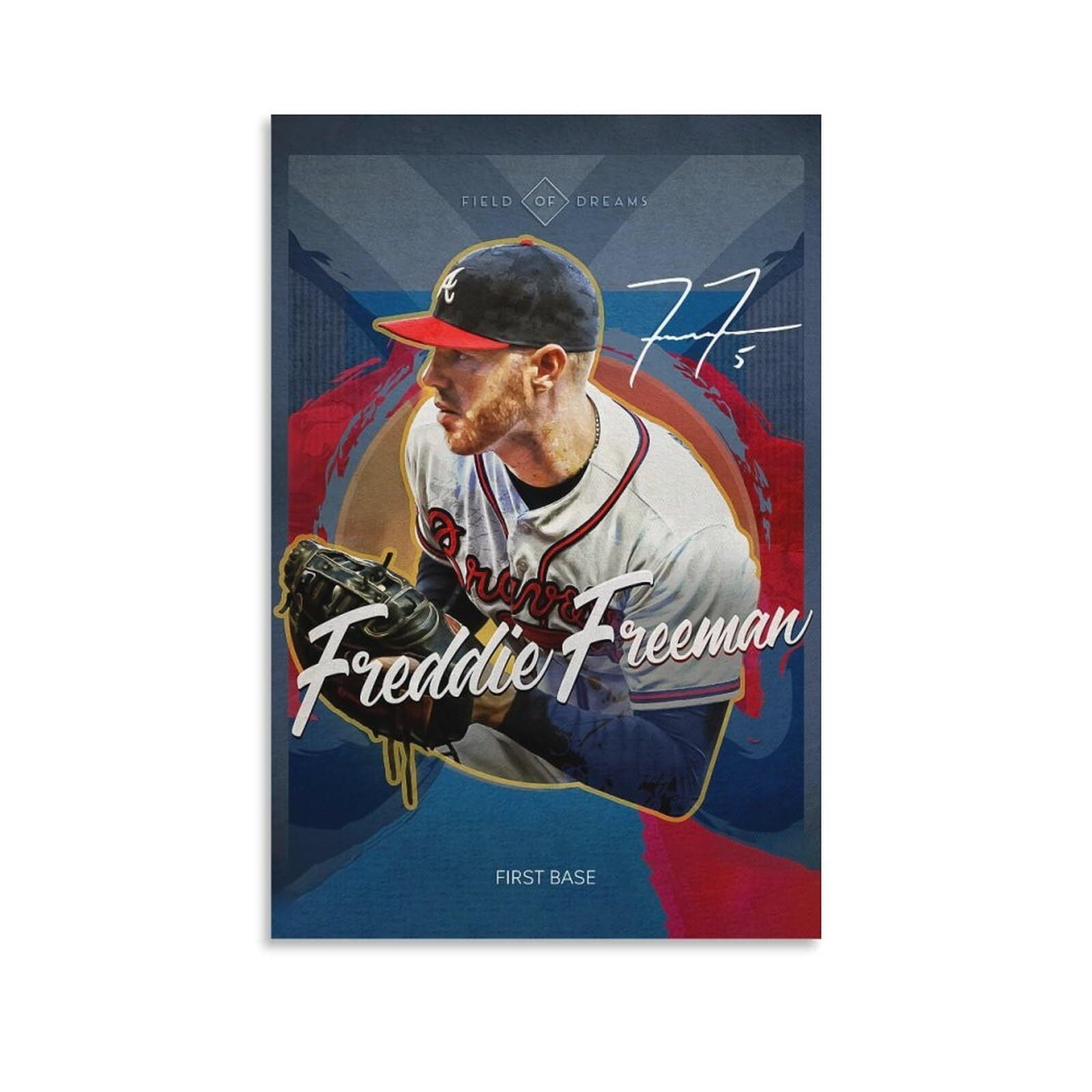 Freddie Freeman American Baseball Players Sports Celebrity Canvas Wall ...
