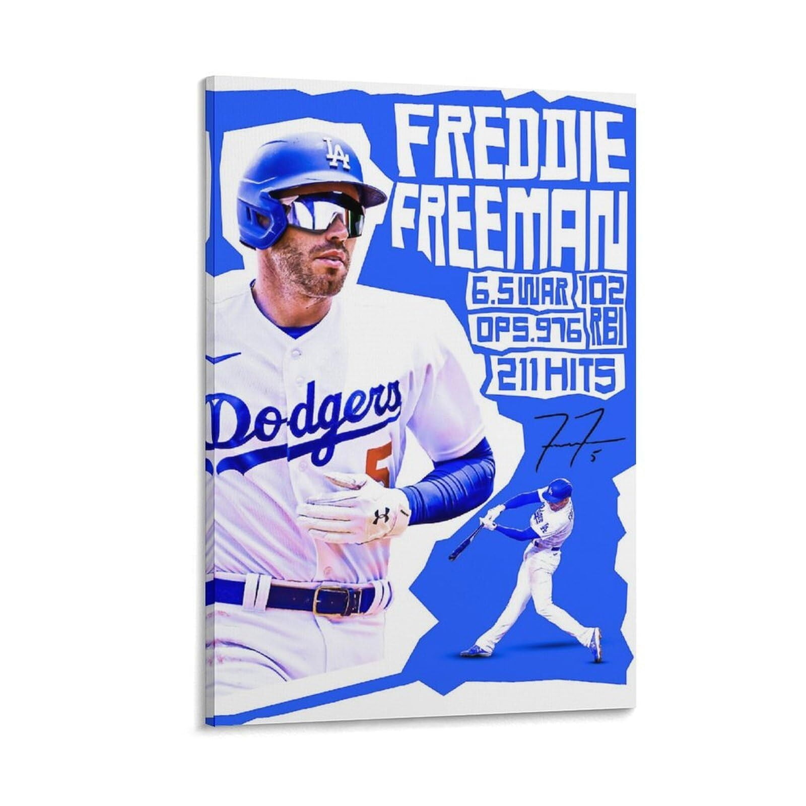 Freddie Freeman American Baseball Players Sports Celebrity Canvas Wall ...