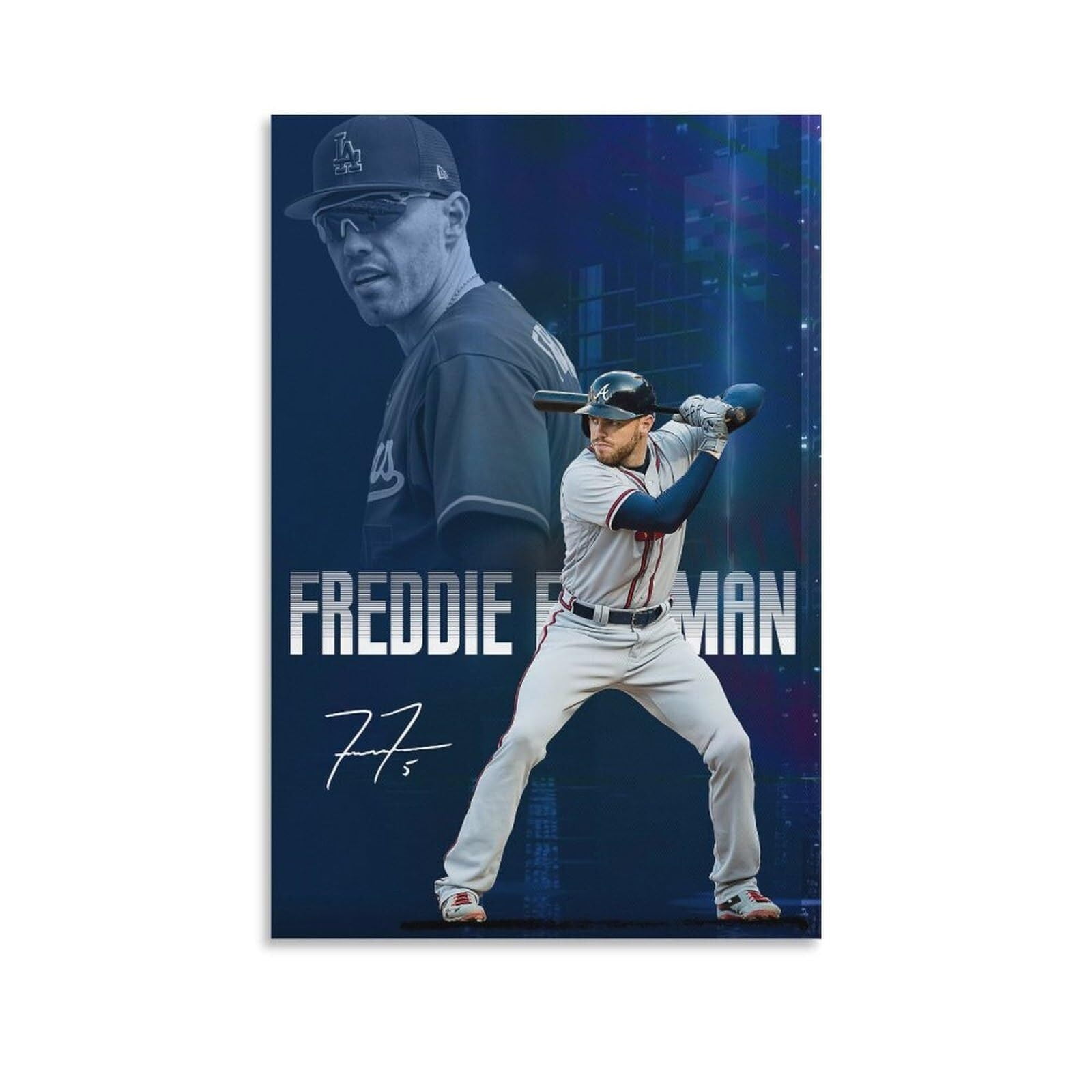 Freddie Freeman American Baseball Players Sports Celebrity Canvas Wall ...