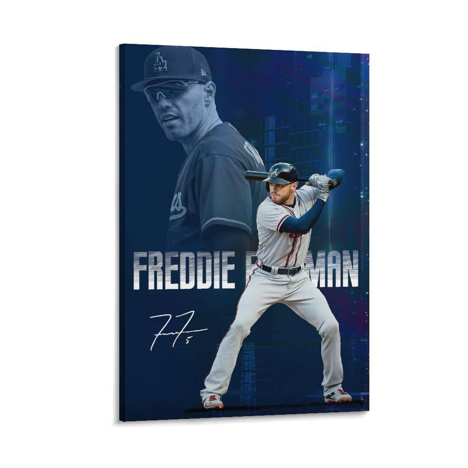 Freddie Freeman American Baseball Players Sports Celebrity Canvas Wall ...