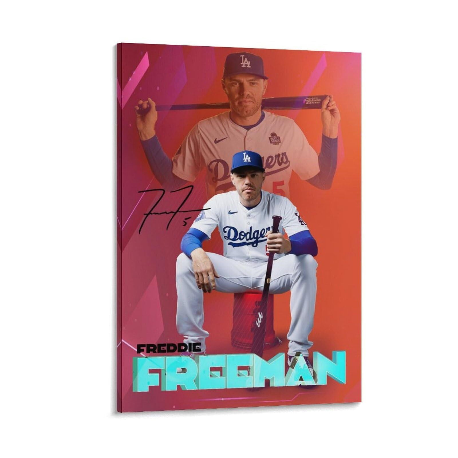 Freddie Freeman American Baseball Players Sports Celebrity Canvas Wall ...