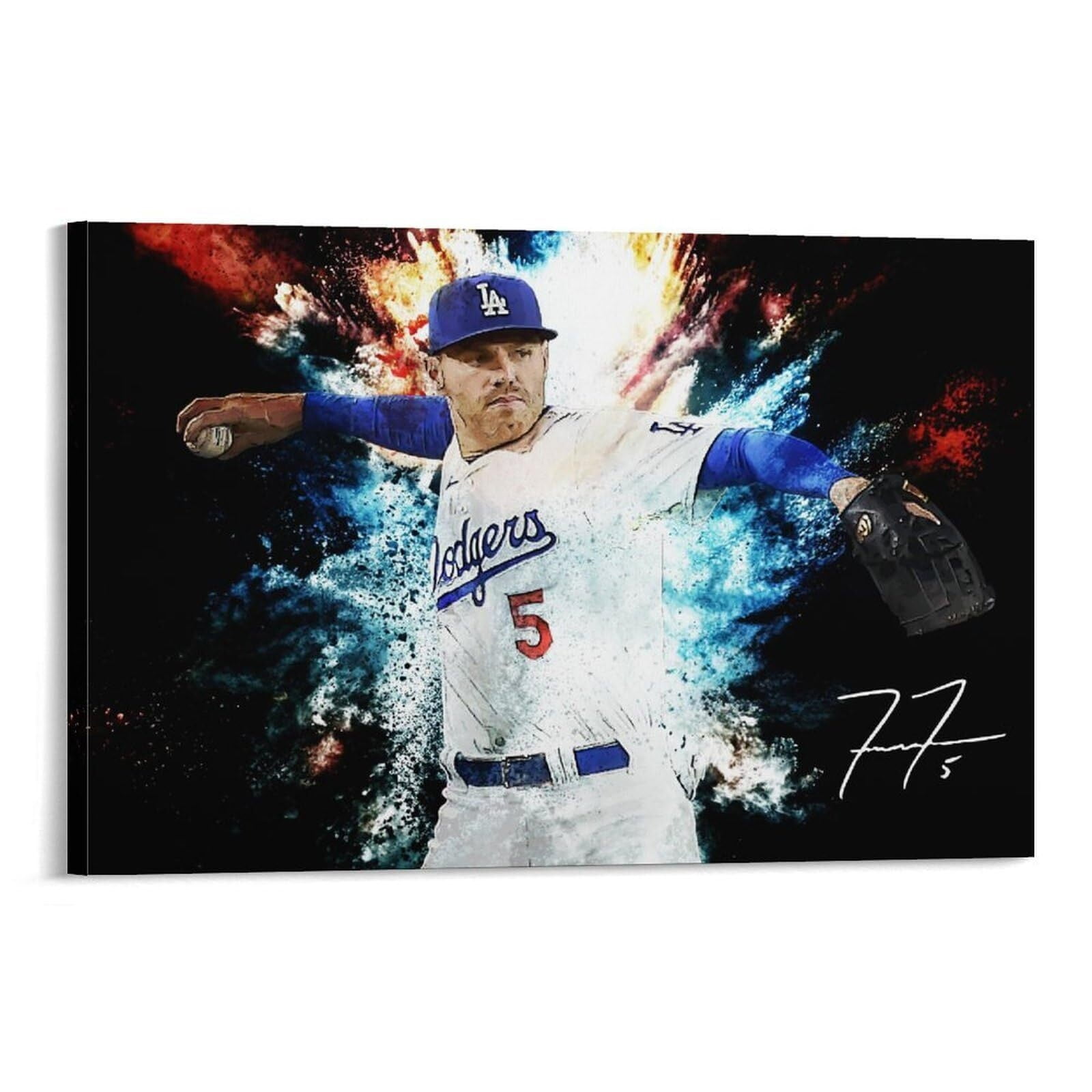 Freddie Freeman American Baseball Players Sports Celebrity Canvas Wall ...