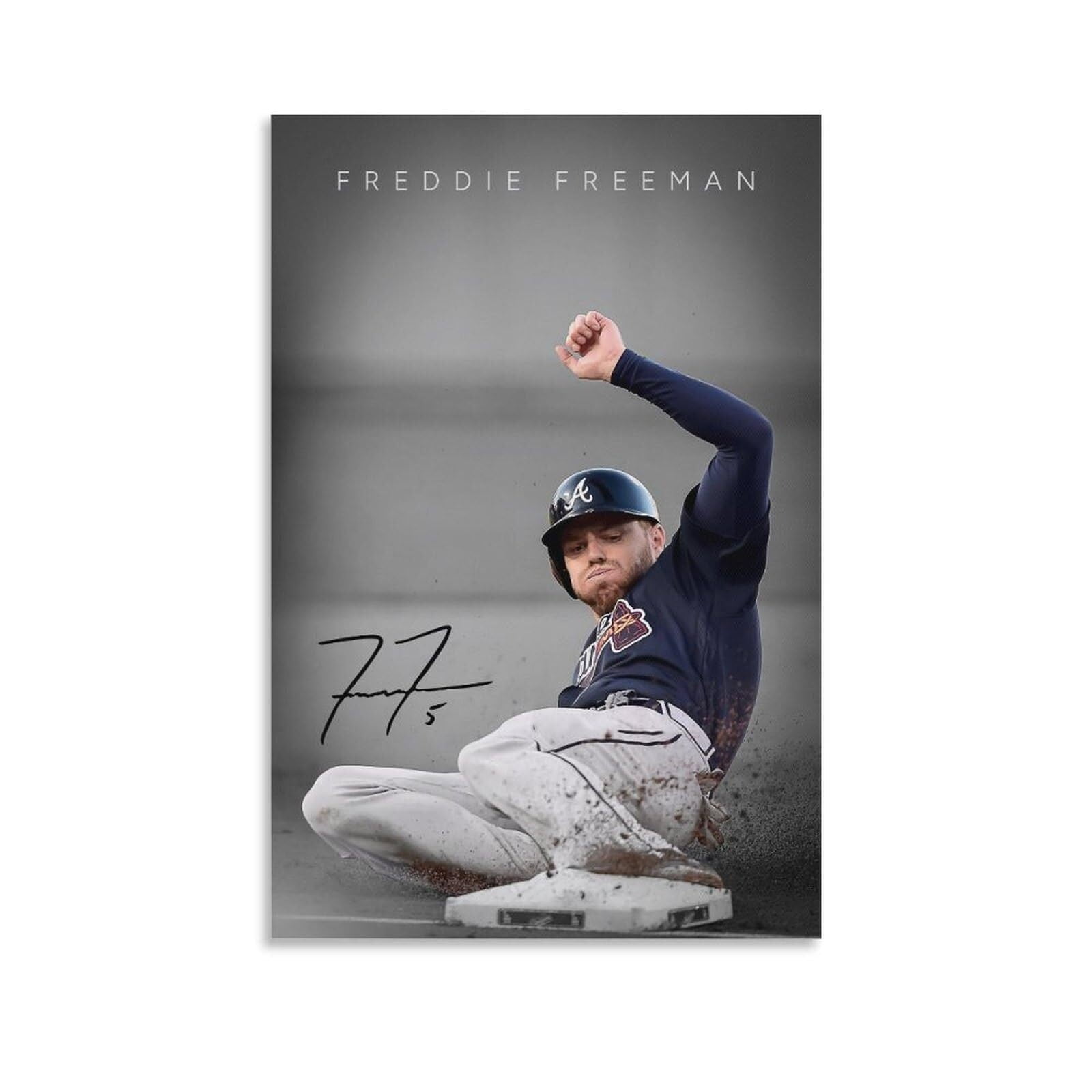 Freddie Freeman American Baseball Players Sports Celebrity Canvas Wall ...