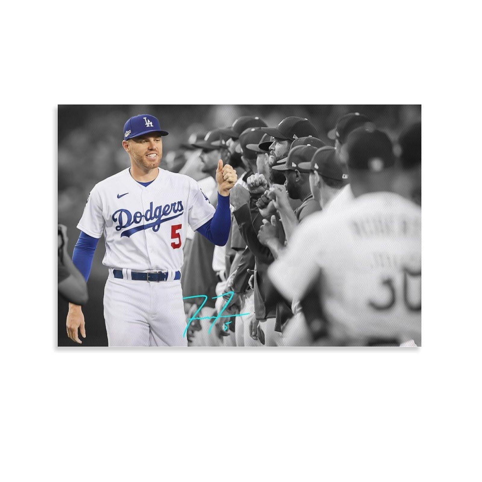 Freddie Freeman American Baseball Players Sports Celebrity Canvas Wall ...