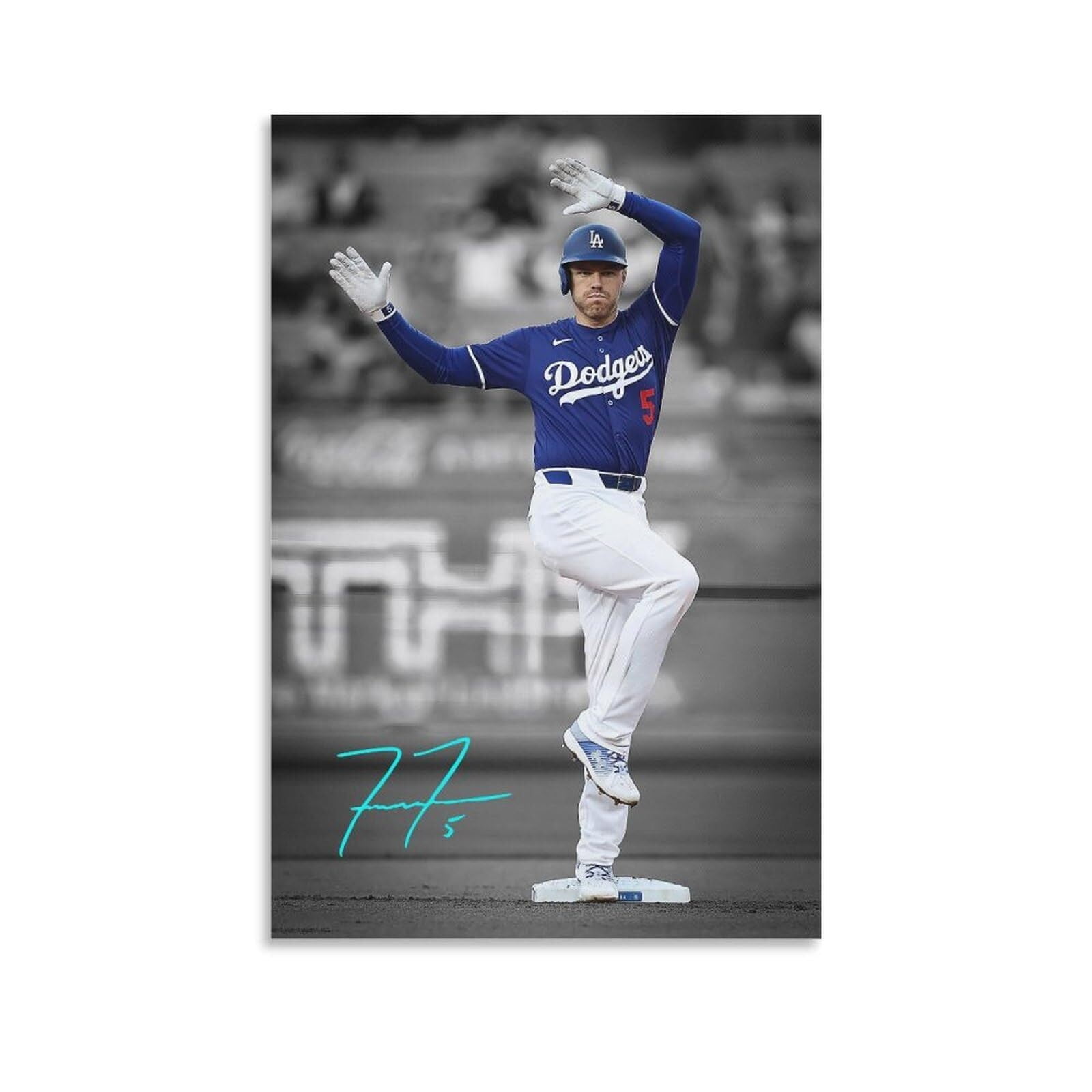 Freddie Freeman American Baseball Players Sports Celebrity Canvas Wall ...
