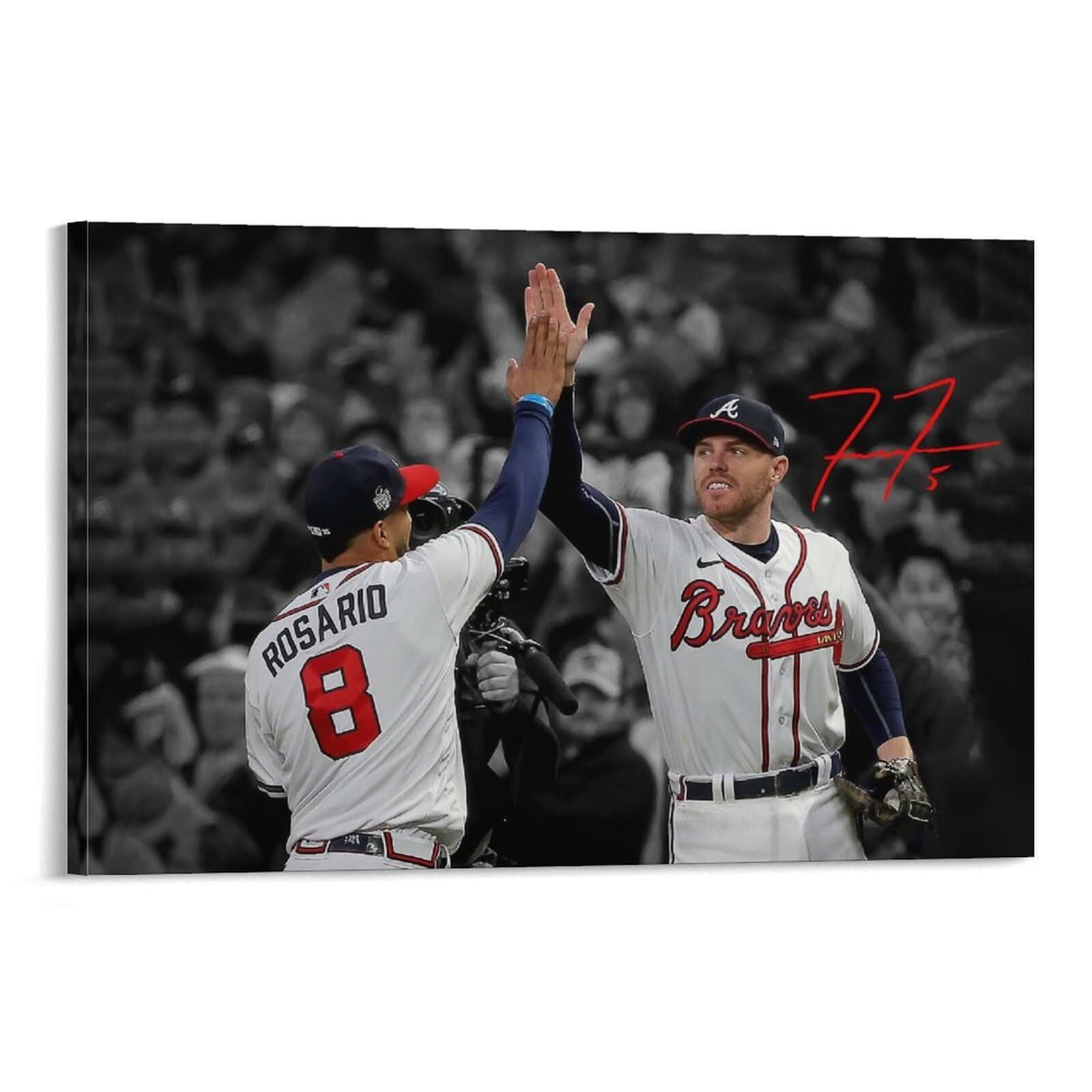 Freddie Freeman American Baseball Players Sports Celebrity Canvas Wall ...