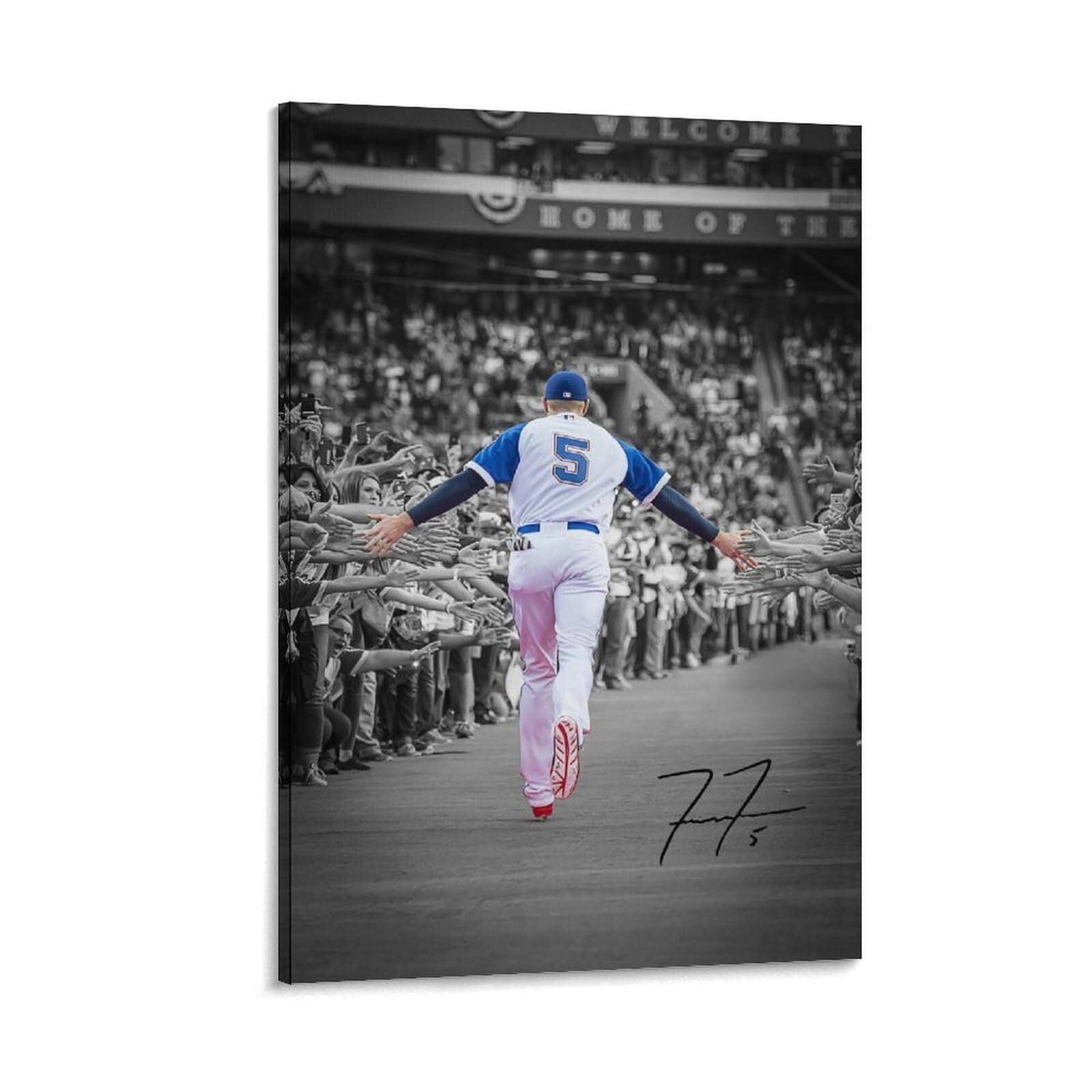 Freddie Freeman American Baseball Players Sports Celebrity Canvas Wall ...