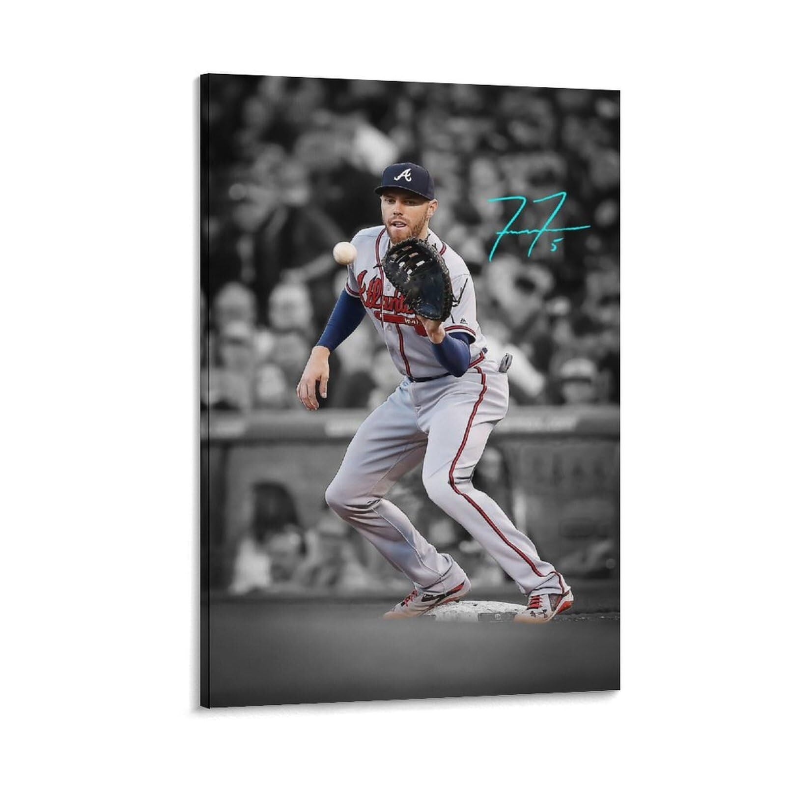Freddie Freeman American Baseball Players Sports Celebrity Canvas Wall ...