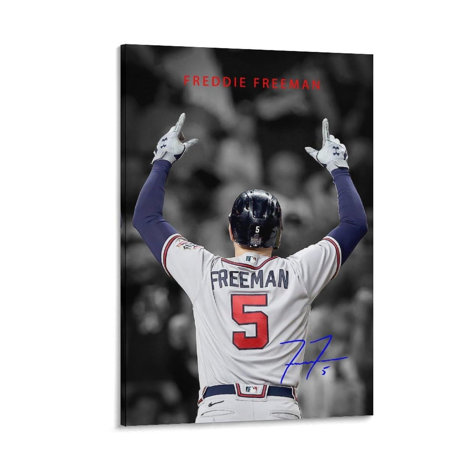 Freddie Freeman American Baseball Players Sports Celebrity Canvas Wall ...