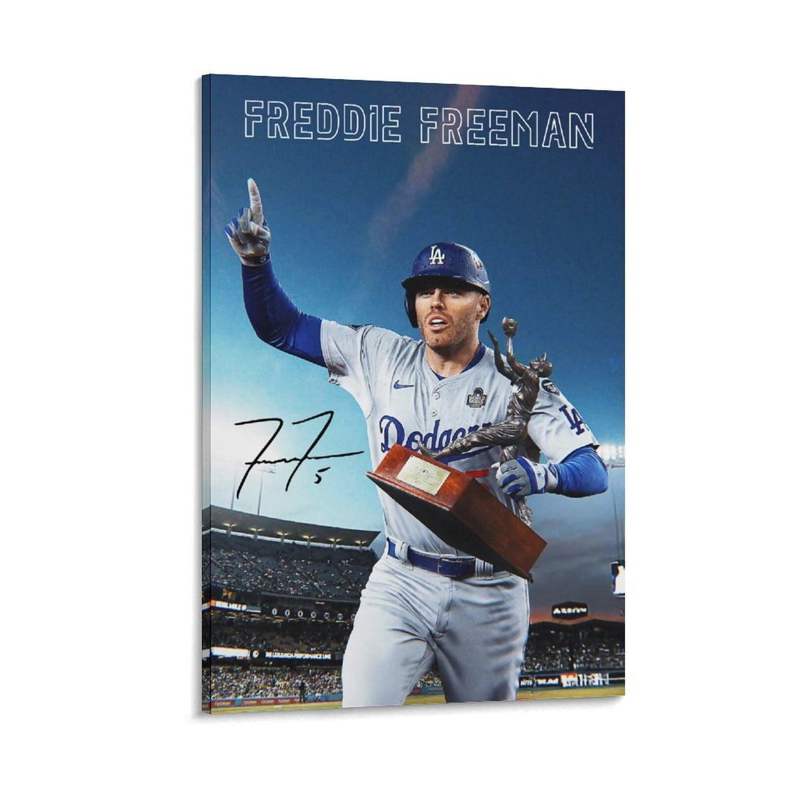 Freddie Freeman American Baseball Players Sports Celebrity Canvas Wall ...