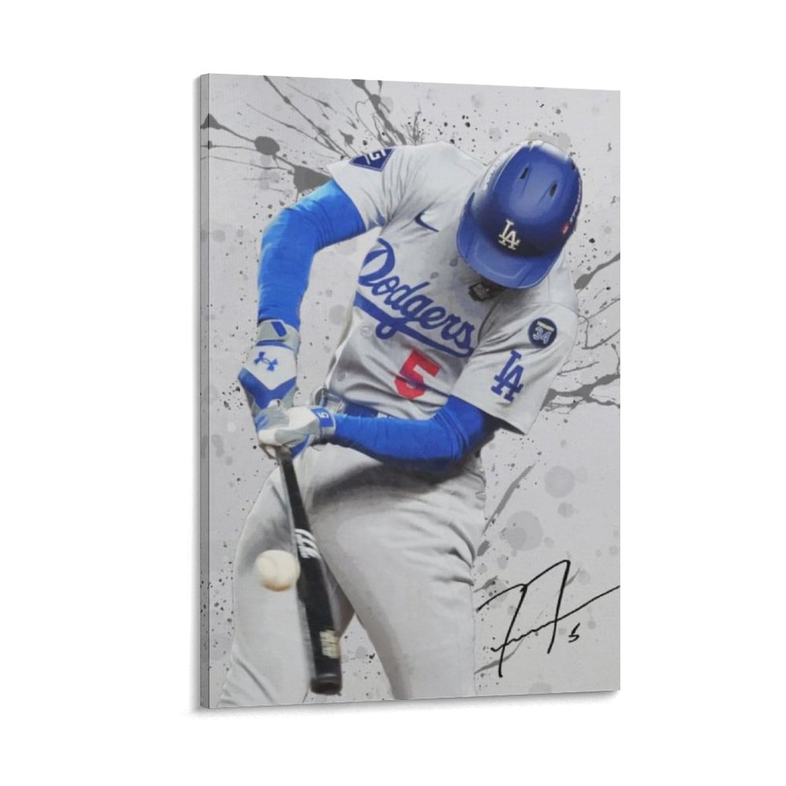 Freddie Freeman Poster Home Decor Poster Wall Art Hanging Picture Print ...