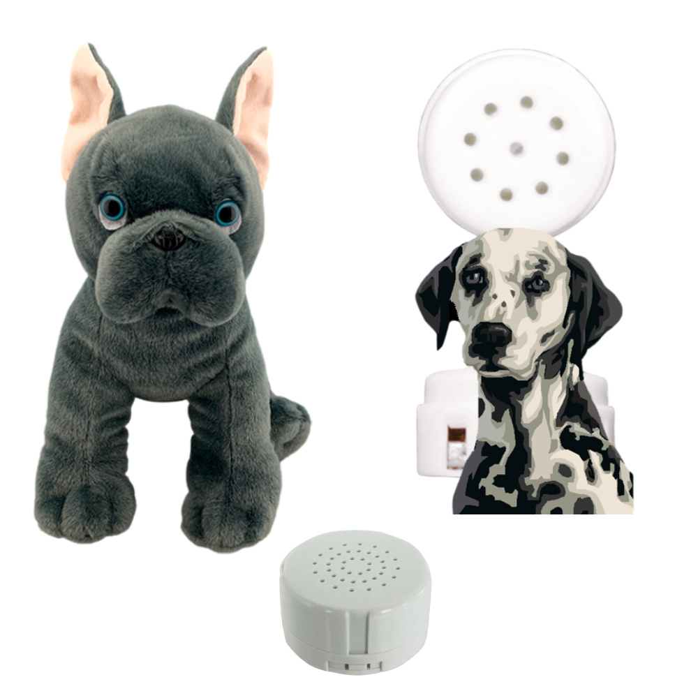Freddie Frenchie Stuffed Toy with Pre-Recorded Dog Sound - 16-inch ...