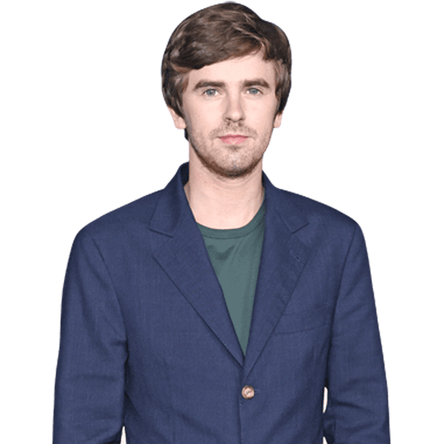 Freddie Highmore (Green Tshirt) Half Body Buddy Cutout - Walmart ...