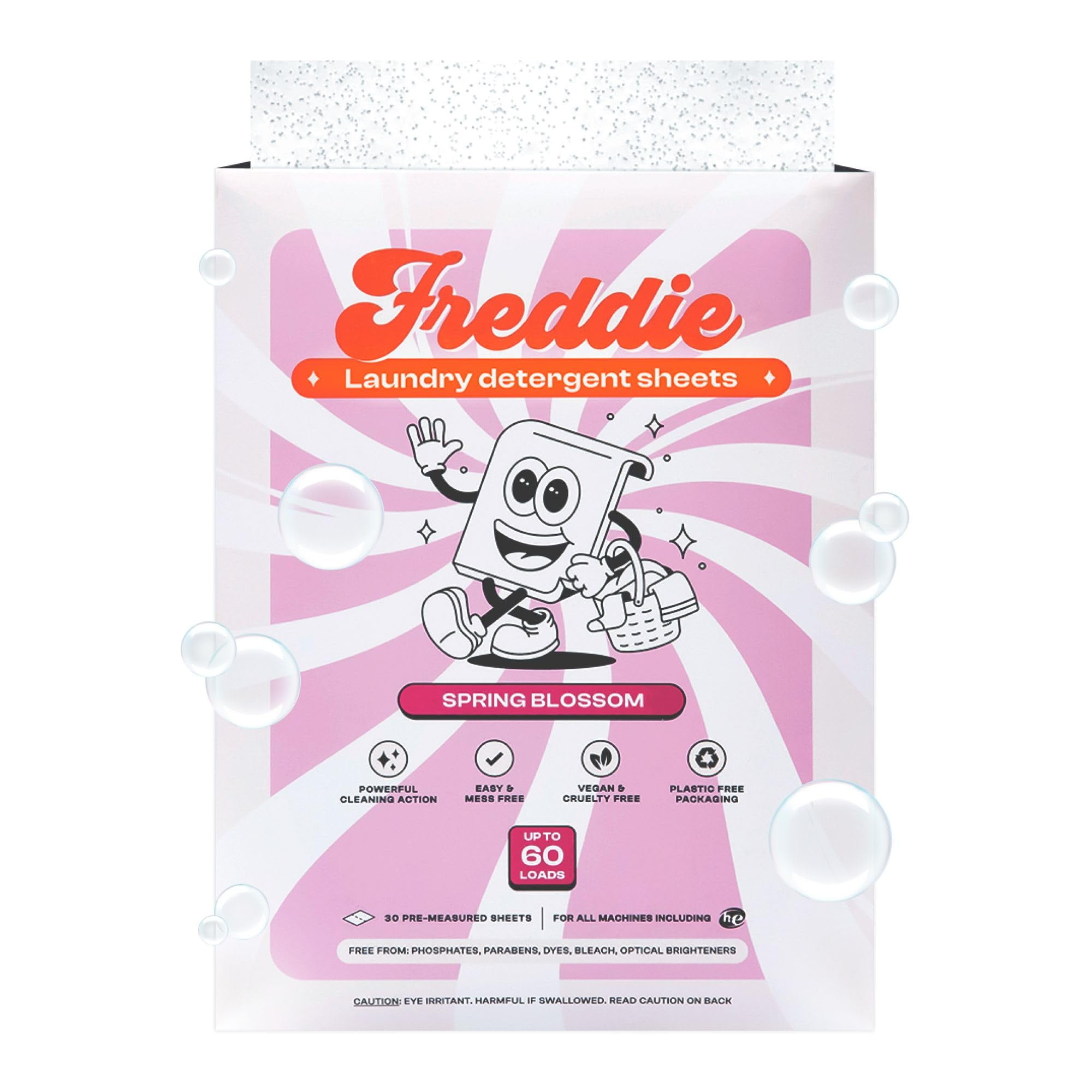 Freddie Laundry Detergent Sheets - Recyclable Packaging - No Mess ...