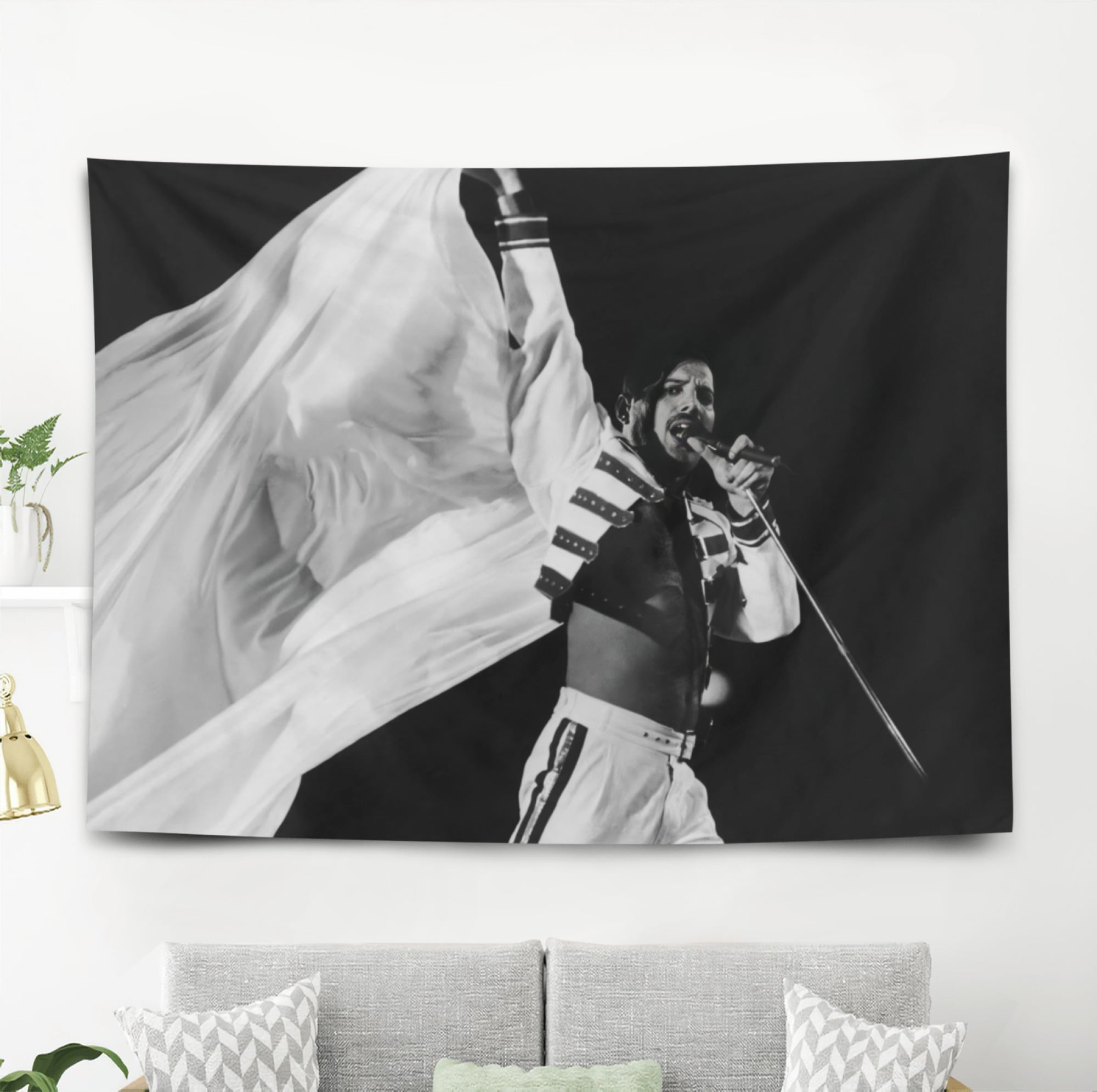 Freddie Mercury Tapestry Gift Wall Hanging Backdrop for Room Bedroom ...