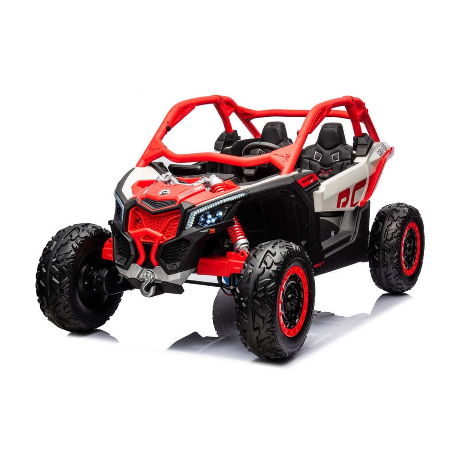 Freddo Can Am Maverick 2 Seater 48V 4x4 Ride on Toy UTV ATV with Wheels ...