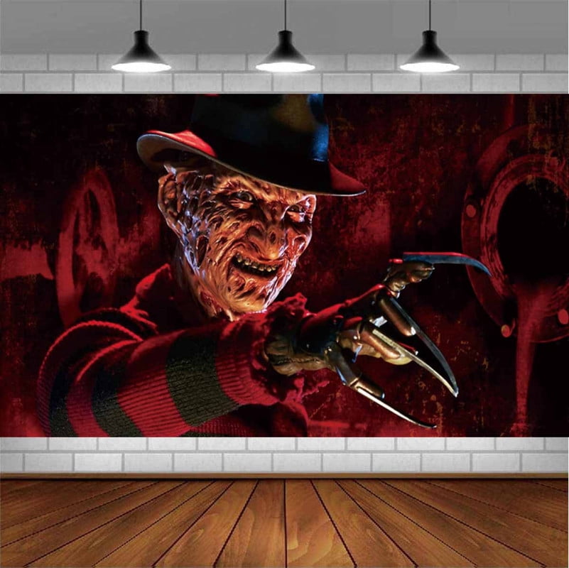 Freddy Krueger Backdrop Banner Party Supplies Poster Movie Theme ...