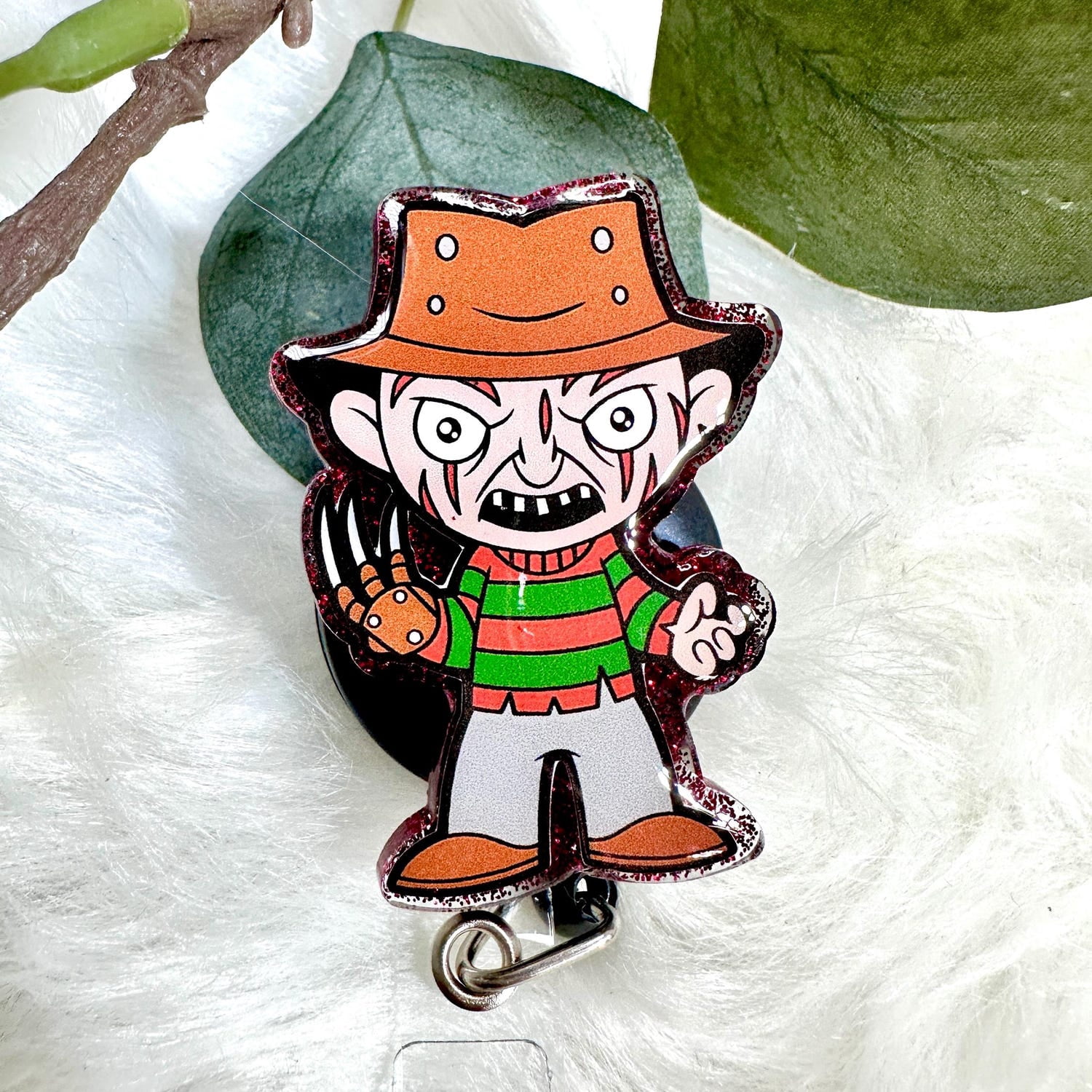 Freddy Krueger Badge Reel: Horror Nurse ID Holder - Walmart.com
