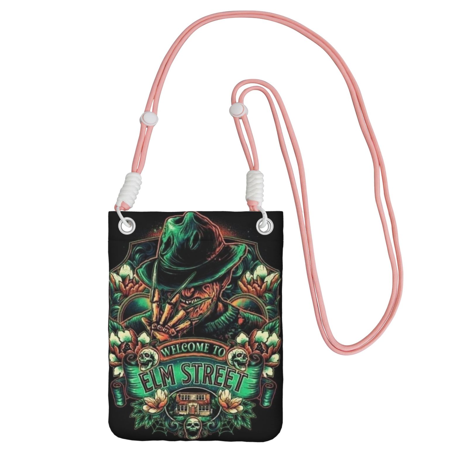 Freddy Krueger Crossbody Bag Travel Wallet Cell Phone Pouch Purse with ...