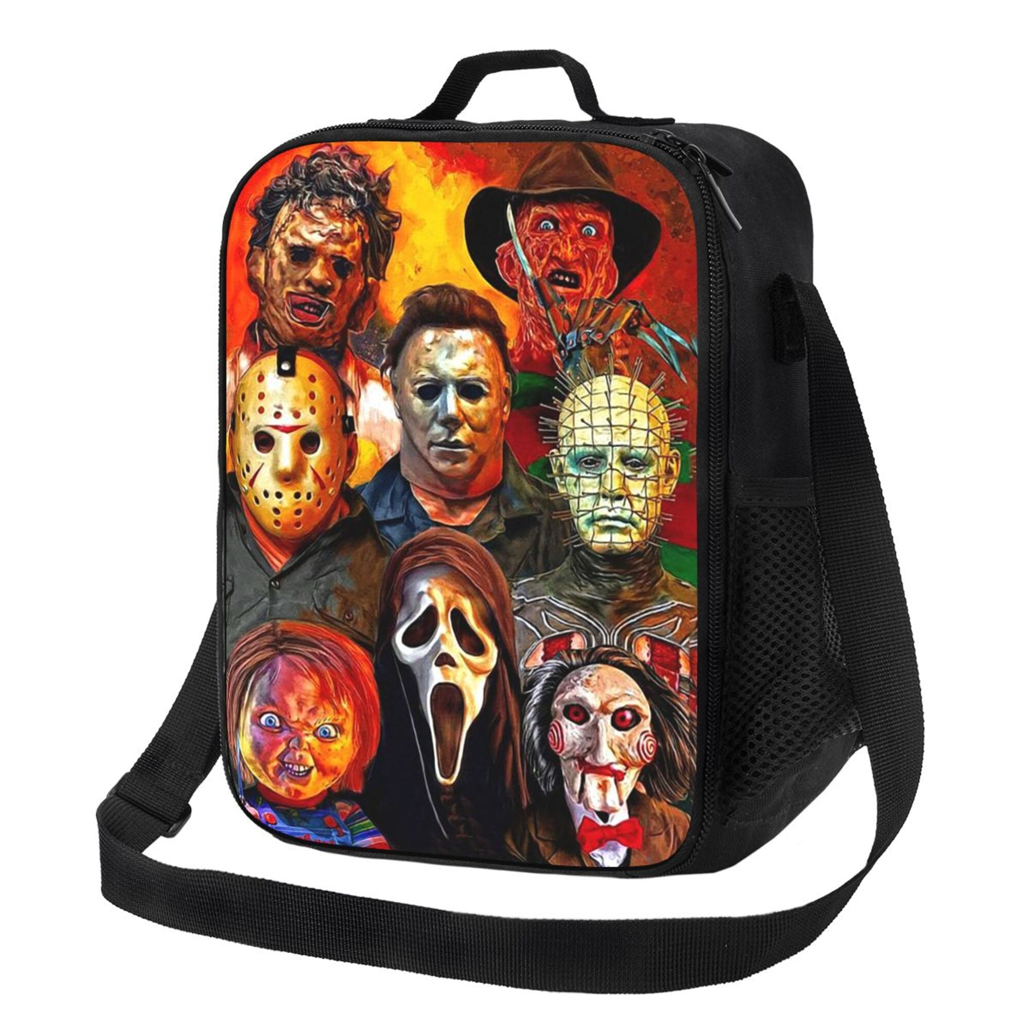 Freddy Krueger Horror Lunch Bag Tote Shoulder Bags Insulated Lunch Box ...