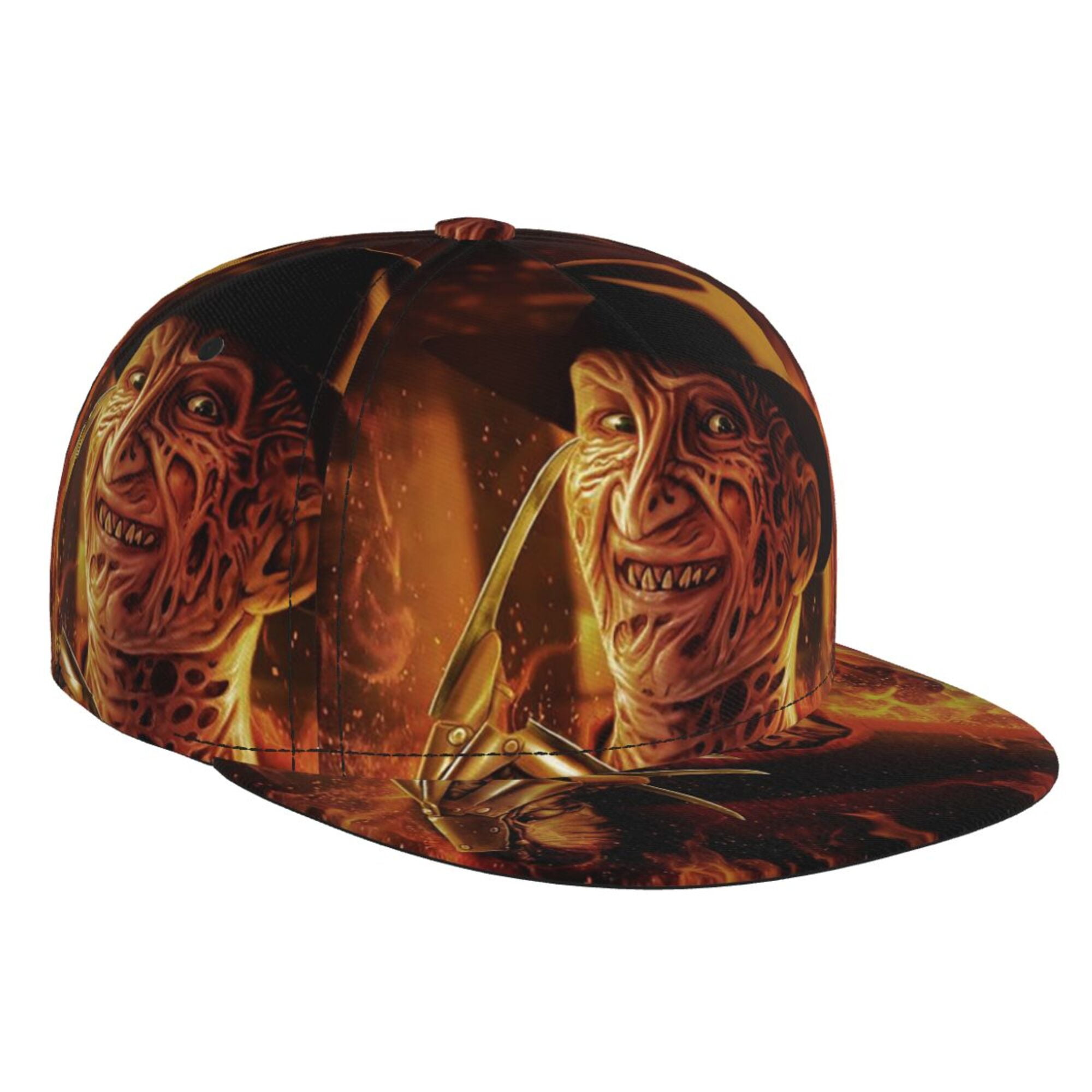 Freddy Krueger Horror Nightmare Brim Bill Baseball Cap Adjustable ...