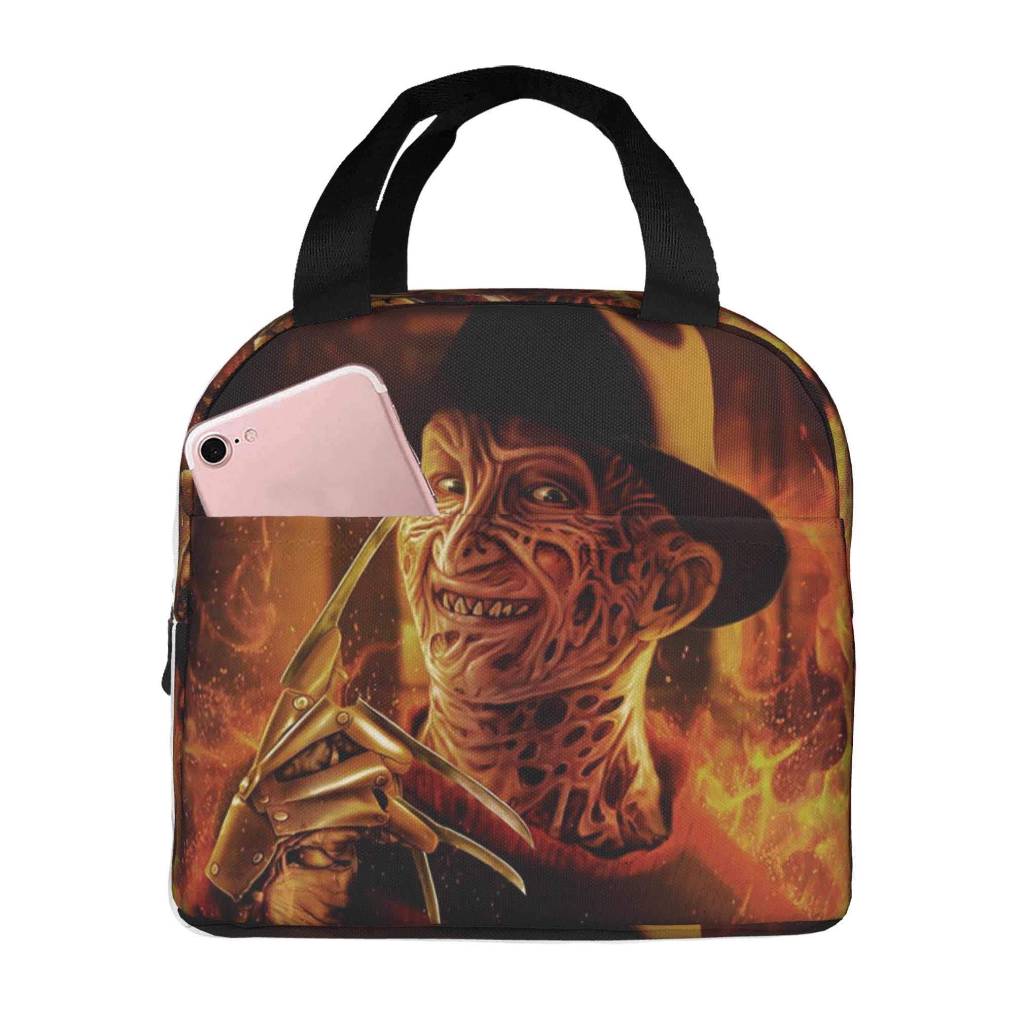 Freddy Krueger Horror Nightmare Lunch Bag Tote Shoulder Bags Insulated ...