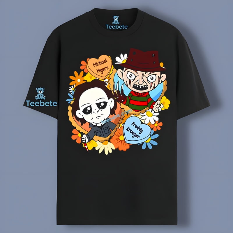 Freddy Krueger Michael Myers Chipi Shirt Design - Walmart.com
