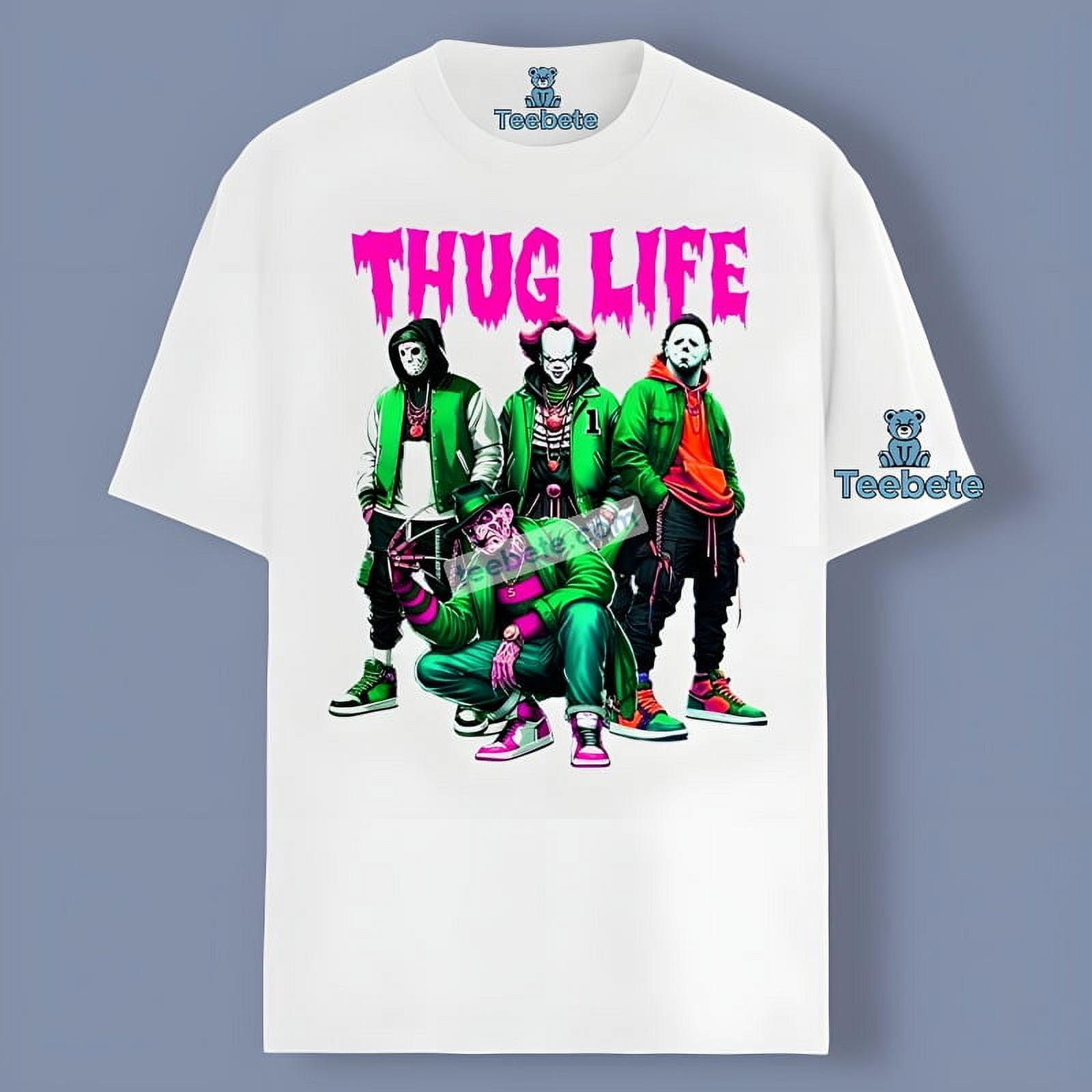 Freddy Krueger Michael Myers Pennywise Thug Life Halloween Shirt Idea ...