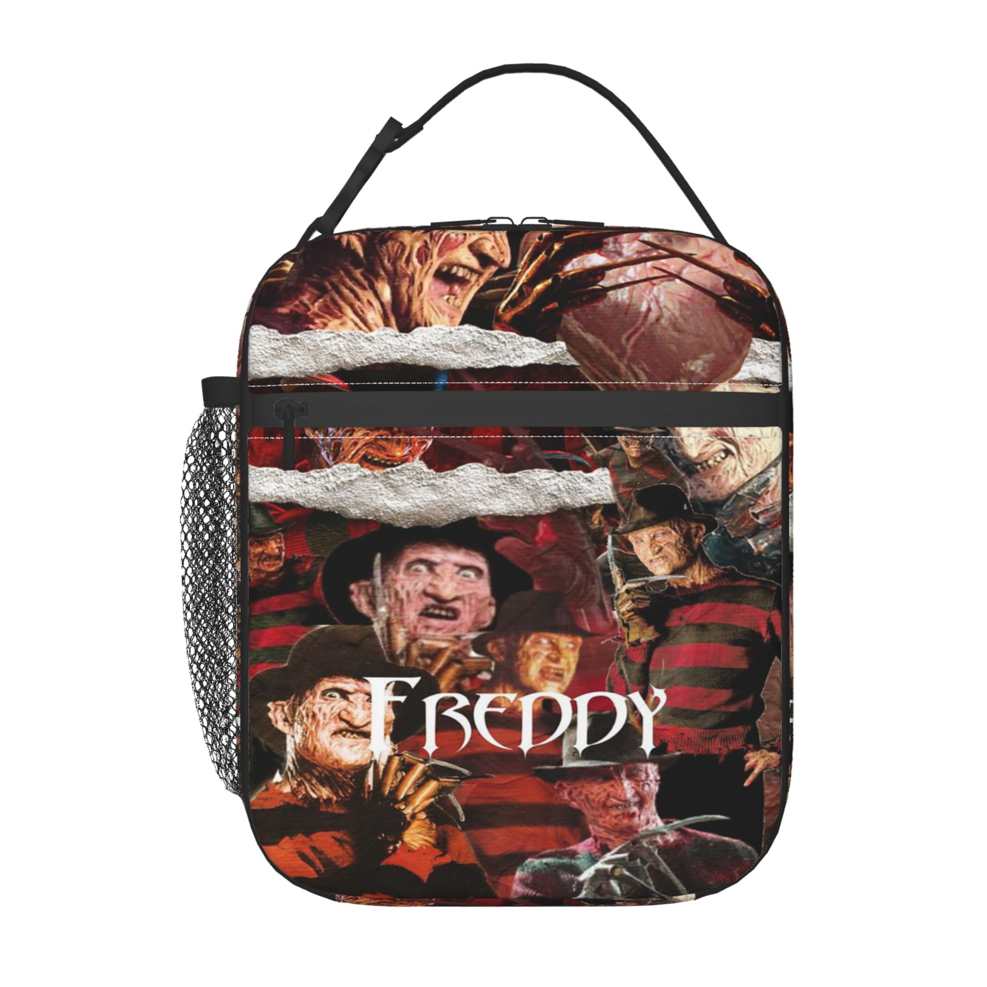 Freddy Krueger Nightmare Horror Lunch Bag Tote Shoulder Bags Insulated ...
