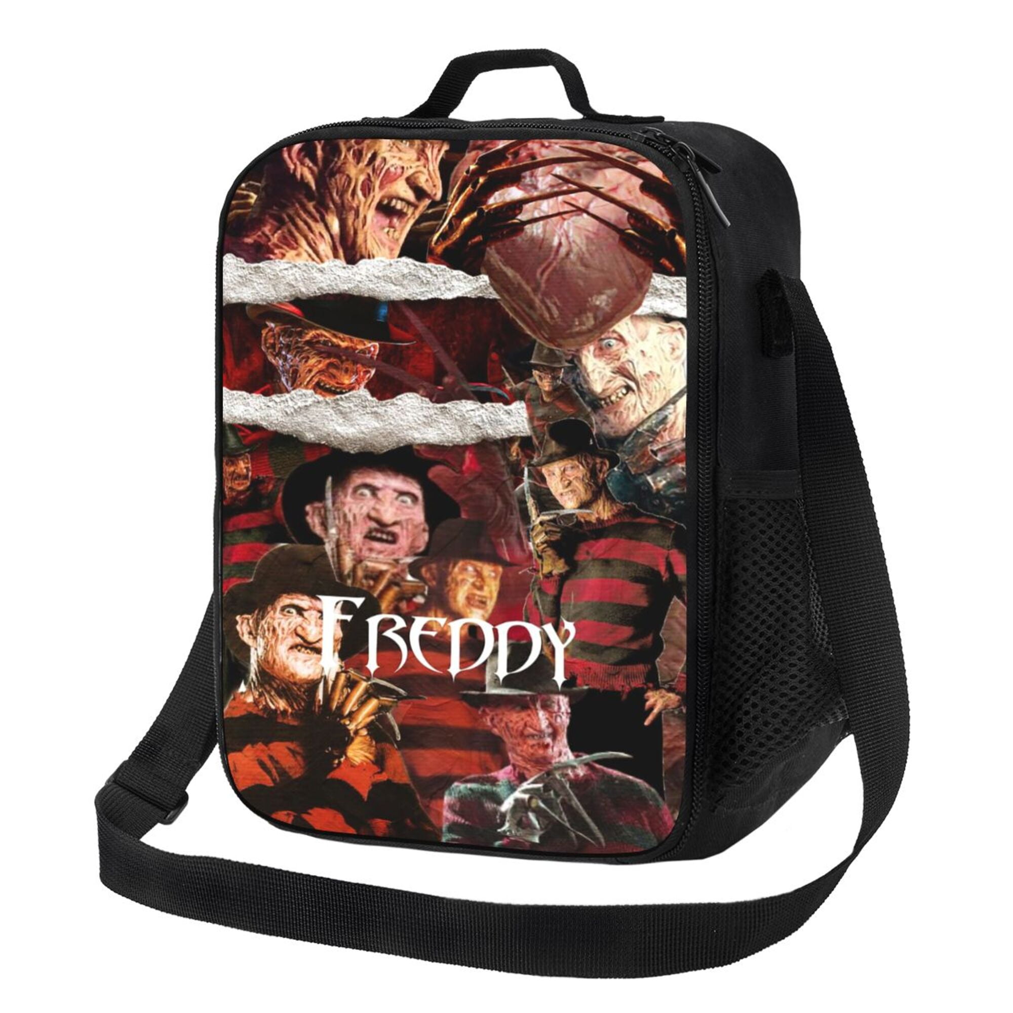 Freddy Krueger Nightmare Horror Lunch Bag Tote Shoulder Bags Insulated ...