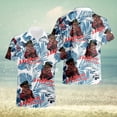 Freddy Krueger Nightmare Tropical Blue Palm Leaves Hawaiian Shirt And ...