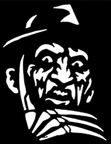 Freddy Kruger 6 Inch Vinyl Car Decal – Horror Movie Classic Sticker for ...