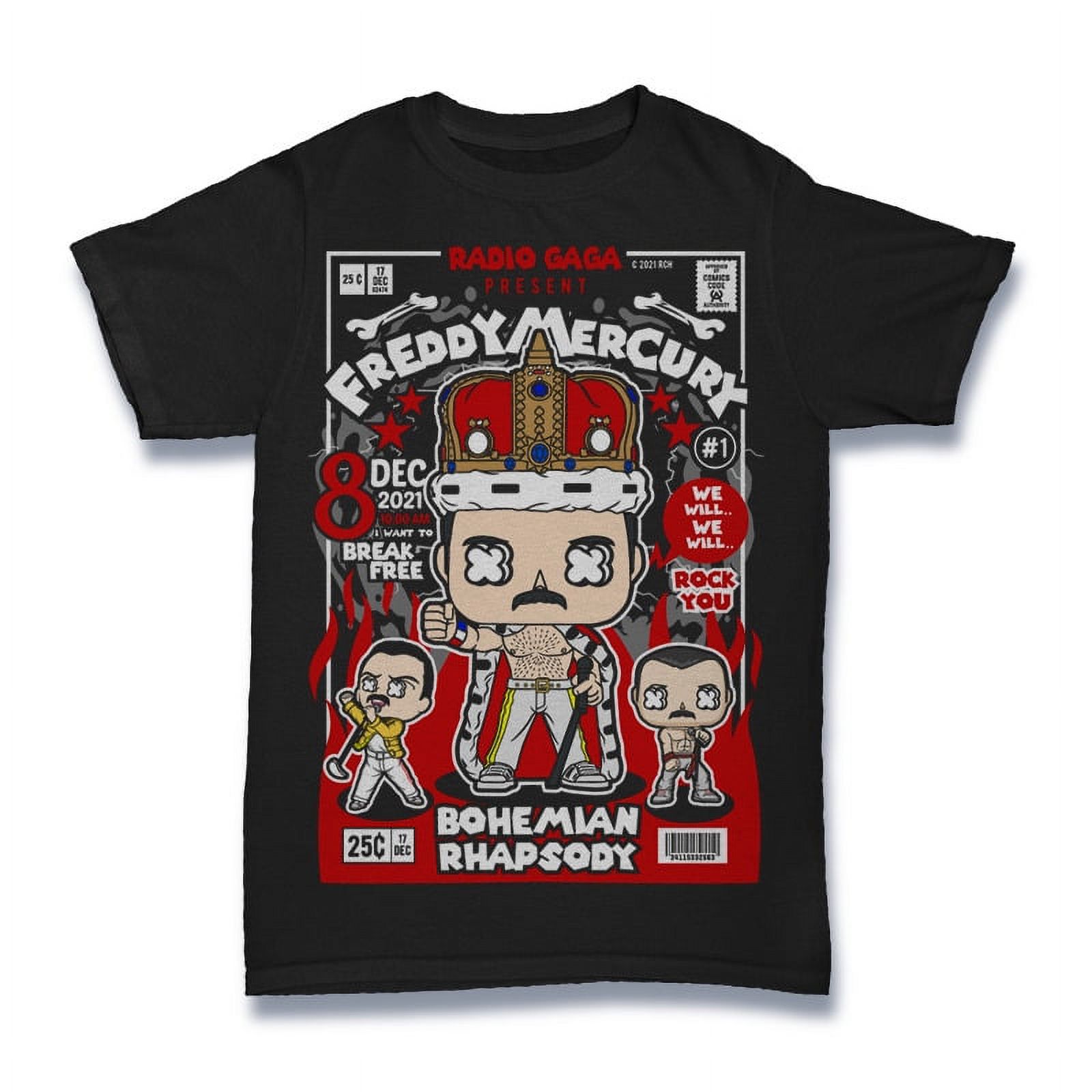 Freddy Mercury T Shirt KIds Cartoon - Walmart.com