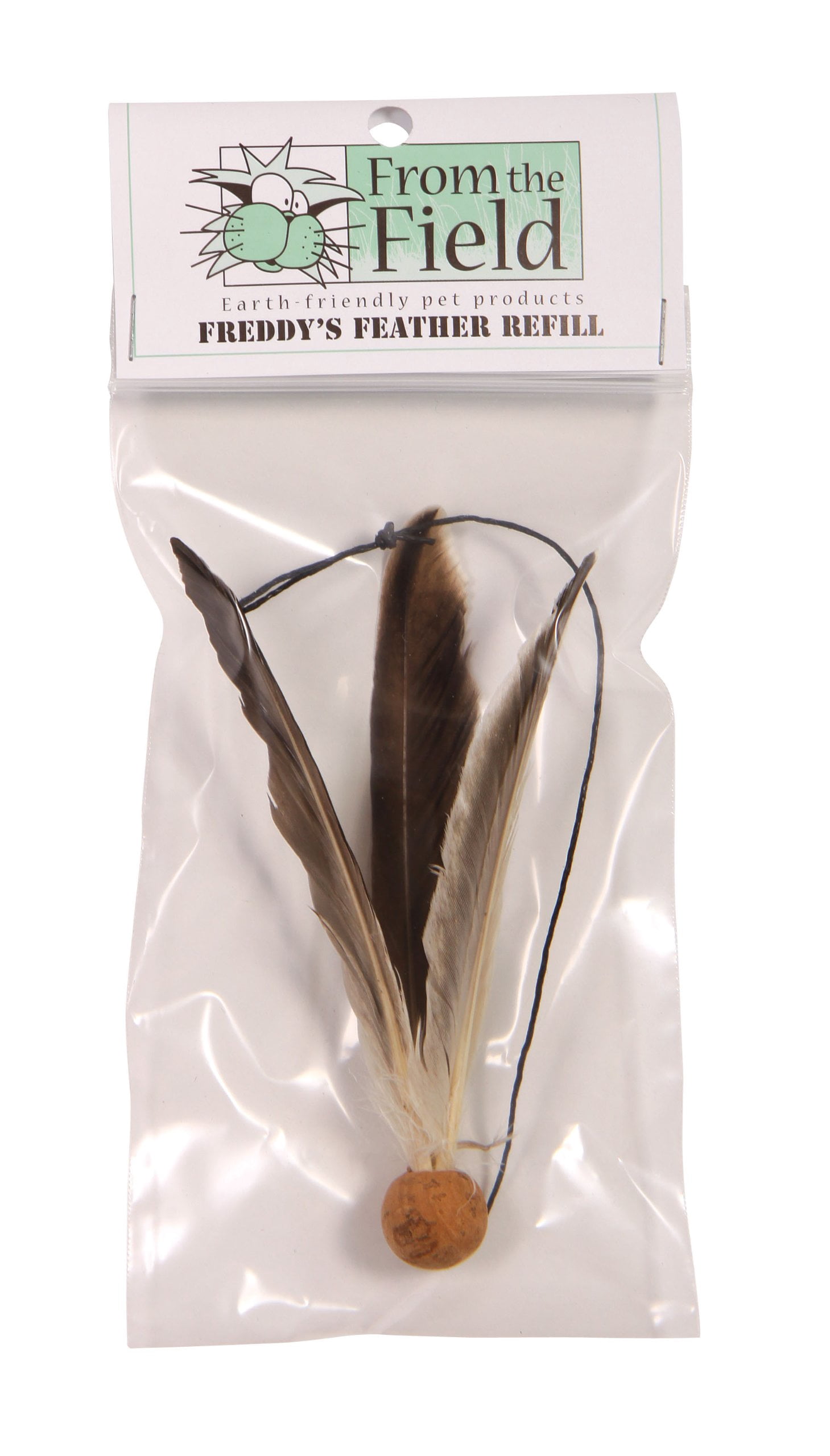 Freddy'S Feather Wand Refill | Natural Cat Toy With Dye-Free Feathers ...