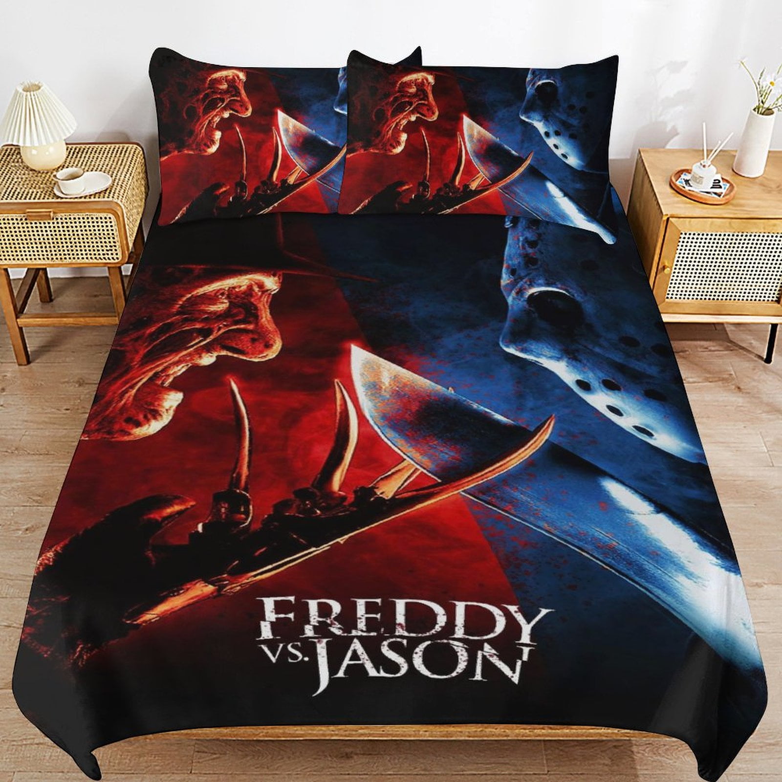 Freddy Vs Jason Duvet Cover Set 3 Pieces, Ultra Soft Comfortable ...