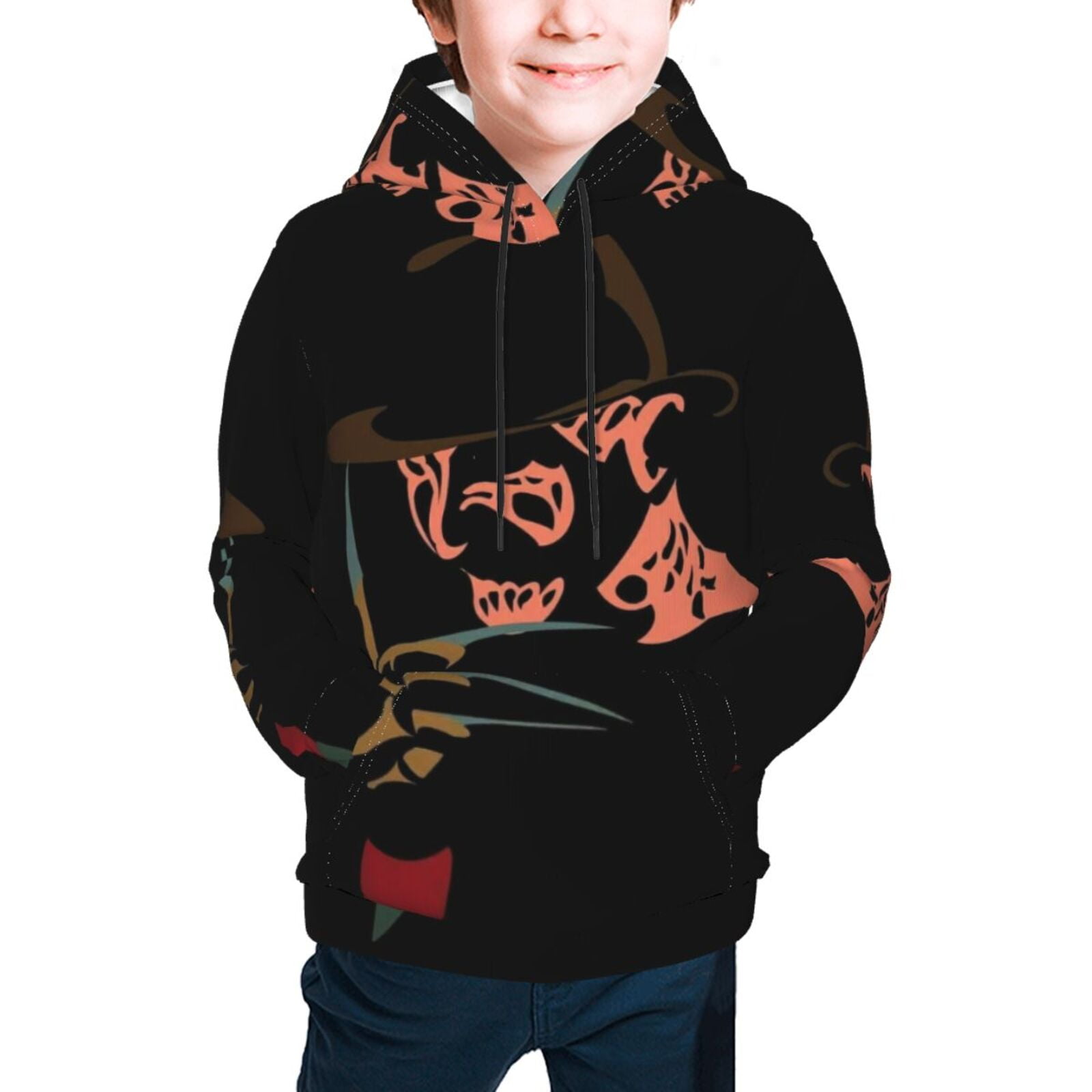 Freddy Vs Jason Horror Boys Girls Unisex Hoodie Novelty Pattern Hooded ...