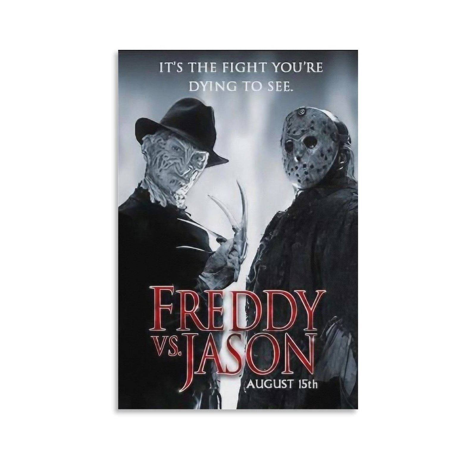 Freddy Vs. Jasons Horror Movie Poster Print 2 (3) Room Aesthetic Poster ...