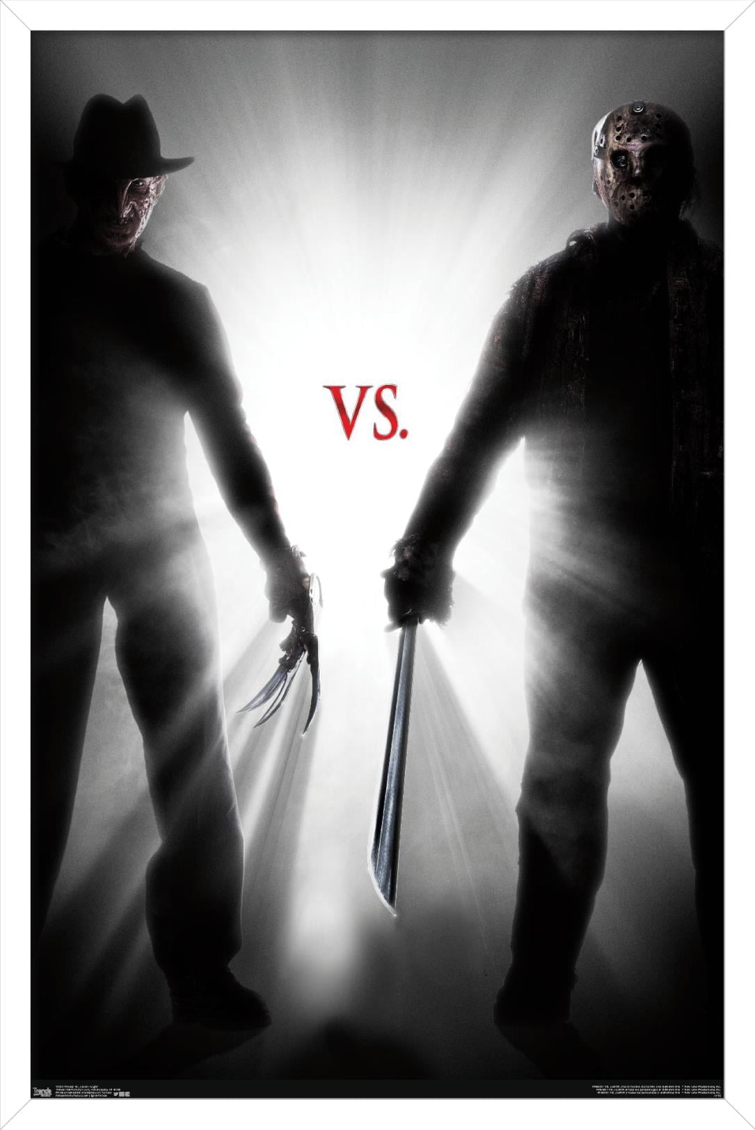 Freddy vs. Jason - Light Wall Poster, 14.725" x 22.375" Framed ...