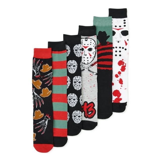 Freddy vs. Jason Men's Socks, 6-Pack - Walmart.com