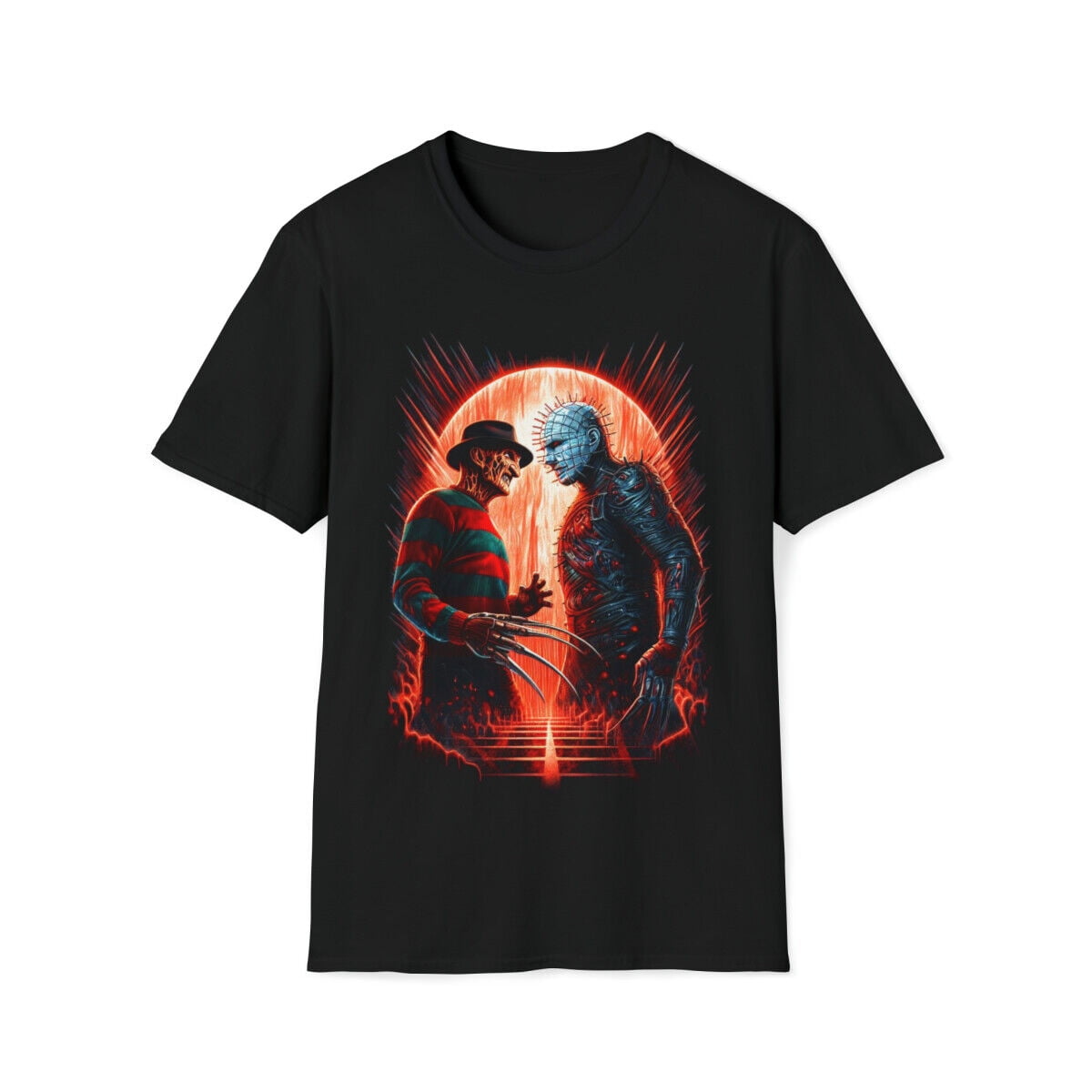 Freddy vs. Pinhead T-Shirt - A Clash of Hellish Nightmares - Walmart.com