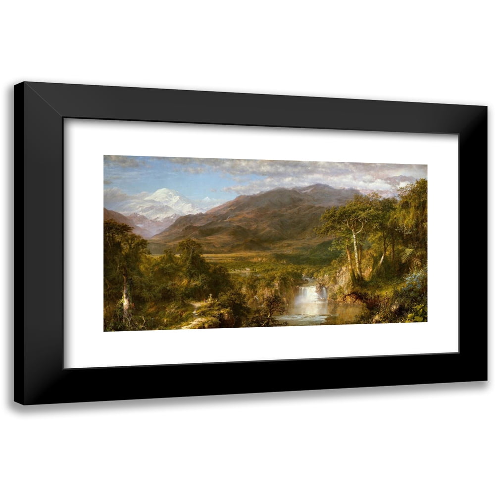 Frederic Edwin Church 24x15 Black Modern Framed Museum Art Print Titled ...