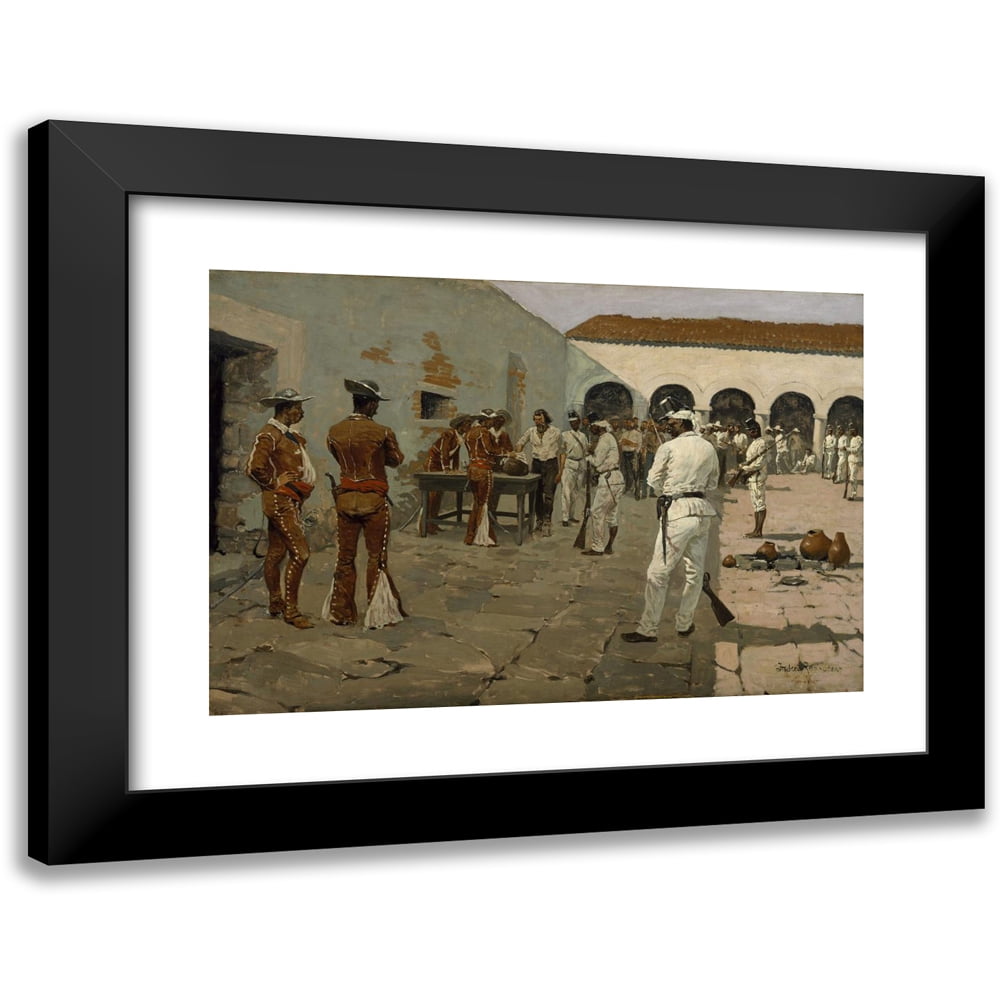 Frederic Remington 14x11 Black Modern Framed Museum Art Print Titled ...