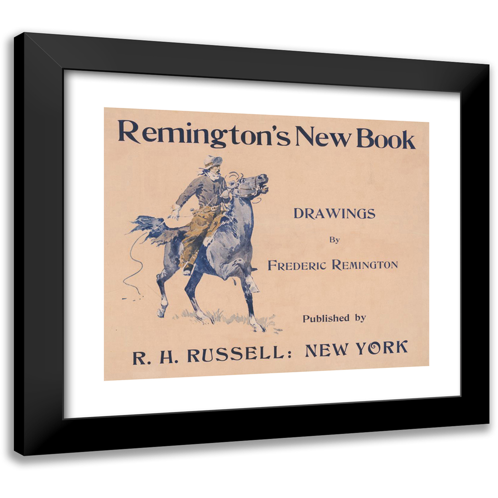 Frederic Remington 17x15 Black Modern Framed Museum Art Print Titled ...