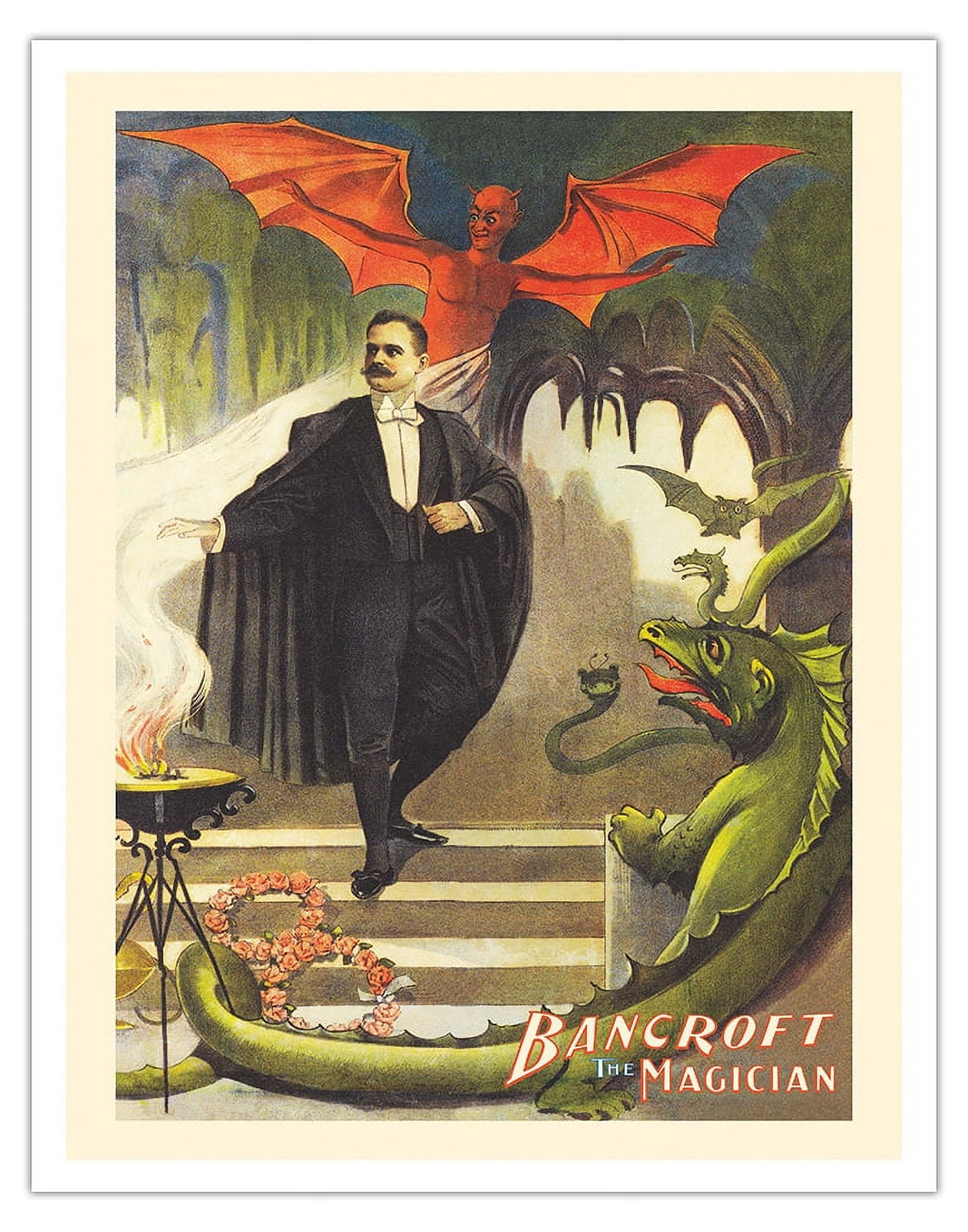 Frederick Bancroft the Magician - Vintage Magic Poster c.1910 - Fine ...