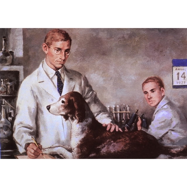 Frederick Banting And Charles Best History (24 x 18) - Walmart Business ...