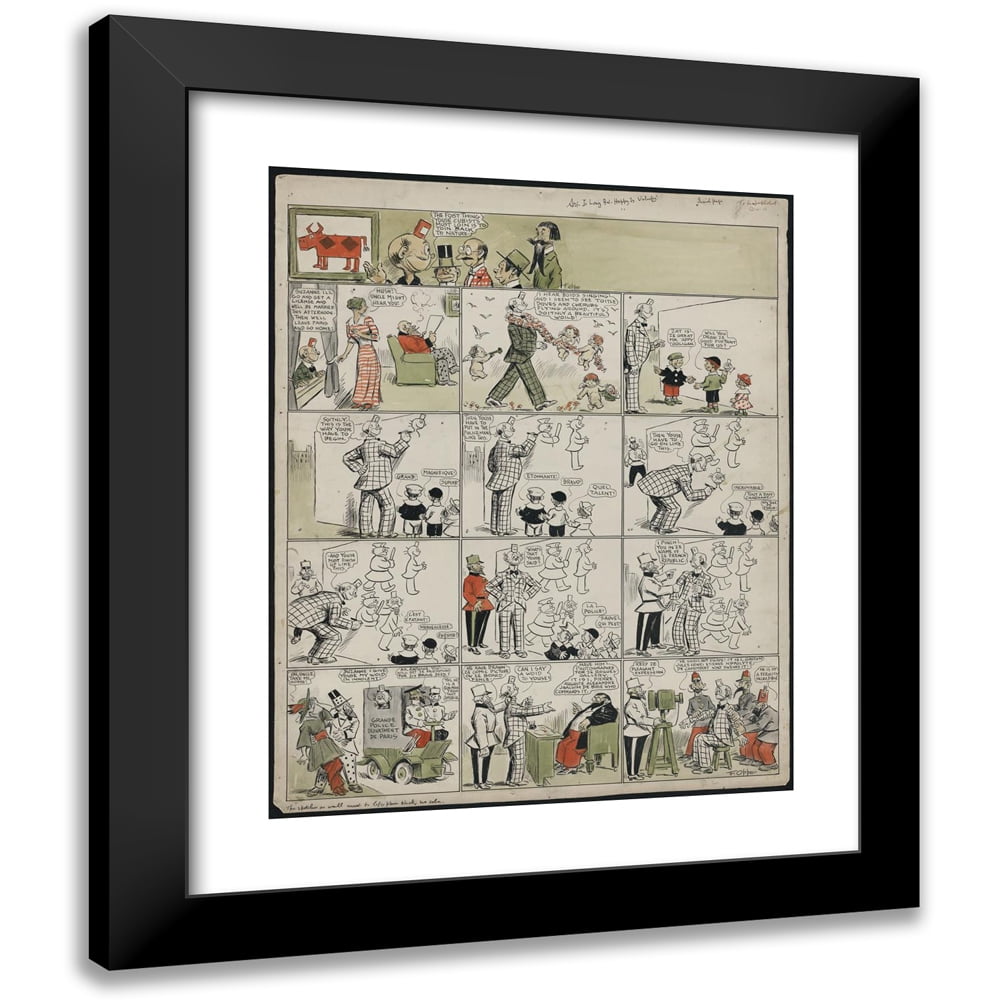 Frederick Burr Opper 15x18 Black Modern Framed Museum Art Print Titled ...