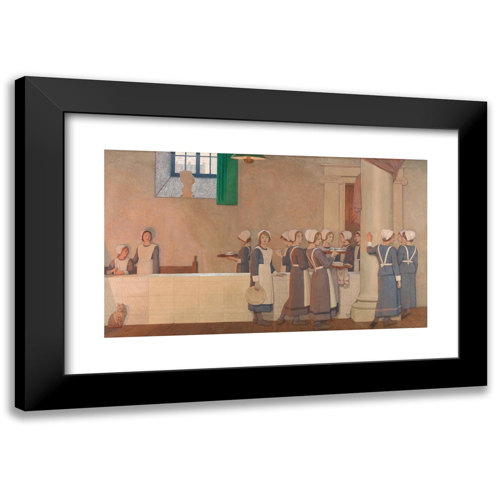 Frederick Cayley Robinson 24x16 Black Modern Framed Museum Art Print ...