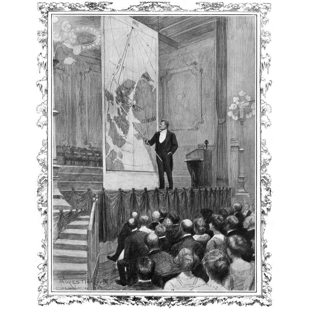 Frederick Cook. American Physician And Arctic Explorer. Giving A A ...