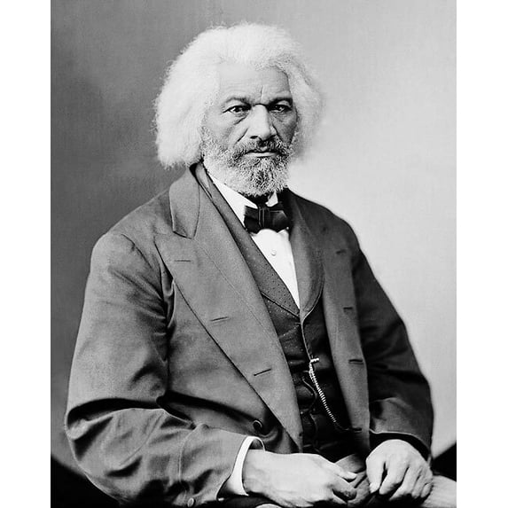Frederick Douglass Portrait Style - A - 20x30 Inch Glossy Laminated ...